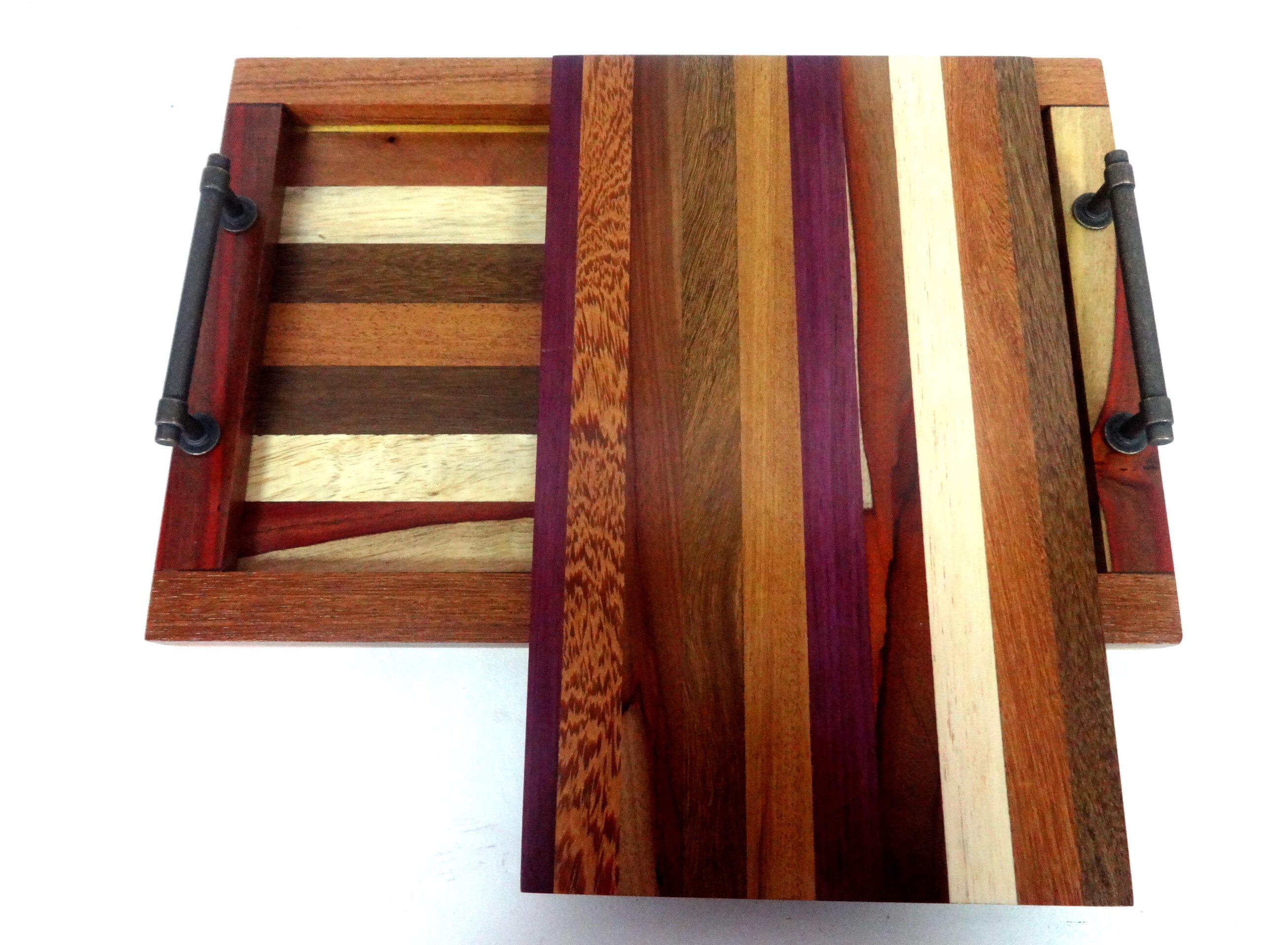 Serving tray with matching cutting board - Readytex Crafts